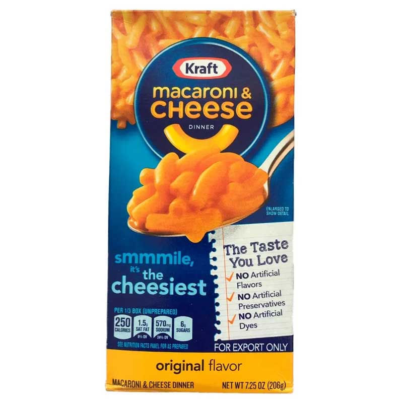 Pasta Macarron con Queso Kraft x 206 g - Megatiendas
