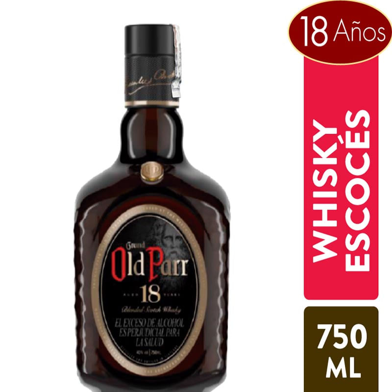 Whisky Old Parr 18 Años Botella x 750 ml - Supermercado Megatiendas