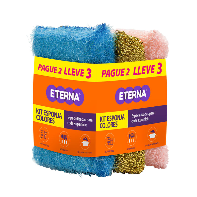Esponja Eterna Kit Carton x 3 unds - Megatiendas