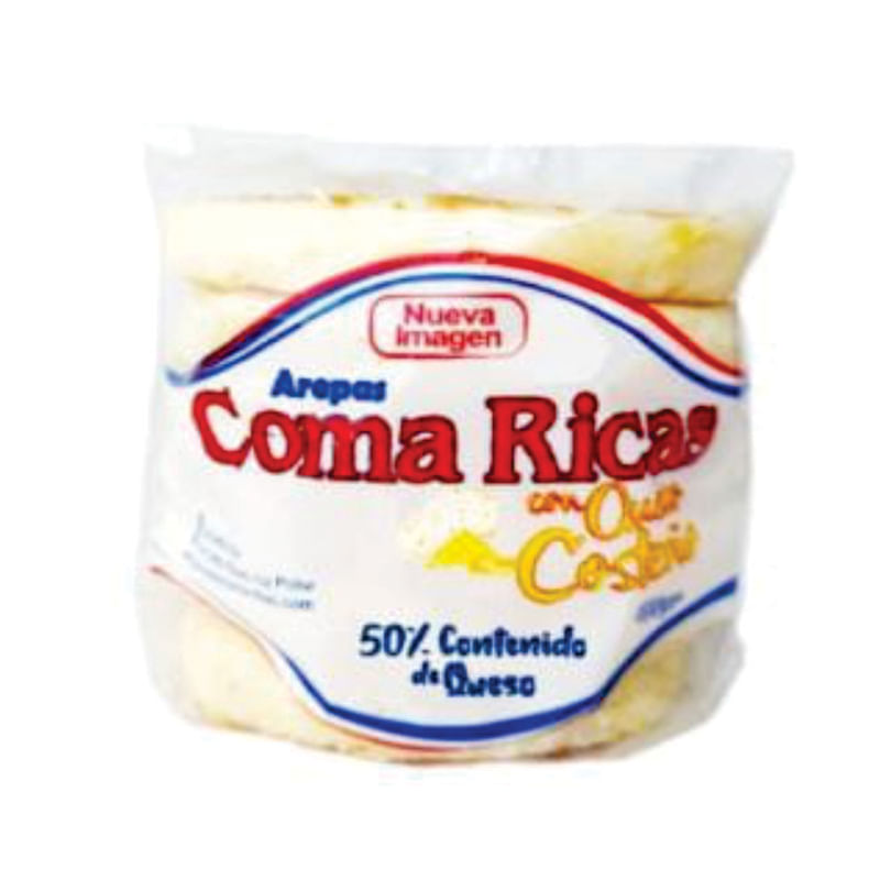 Arepa Coma Ricas Con Queso Costeño x 480 g - Supermercado Megatiendas
