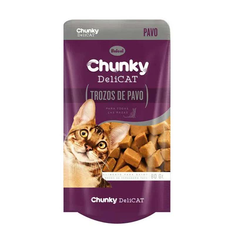 Alimento Chunky Delicat Trozos de Pavo x 80 g - Supermercado Megatiendas