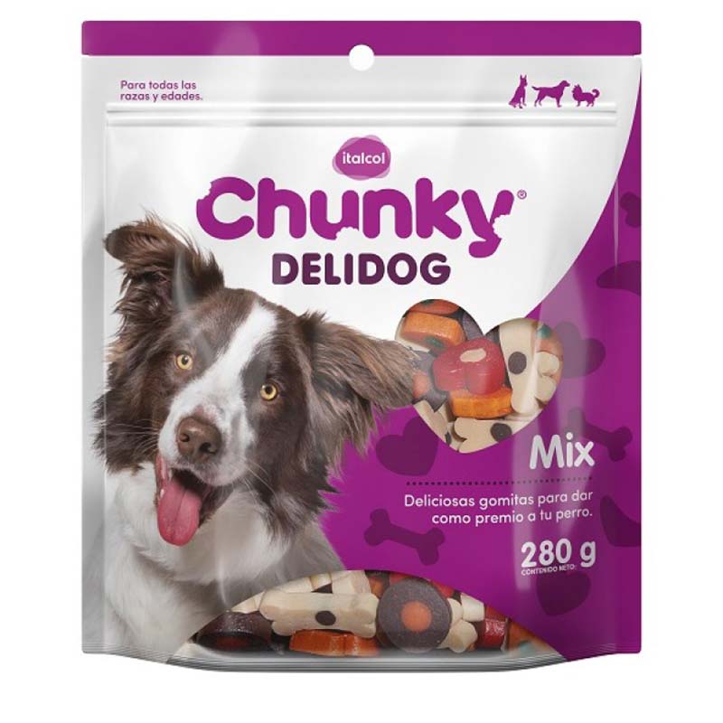 Alimento Chunky Delidog Mix Snacks x 280 g - Supermercado Megatiendas