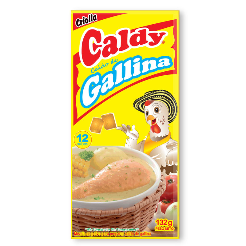 Caldo de Gallina Caldy Cubos x 12 unds - Supermercado Megatiendas
