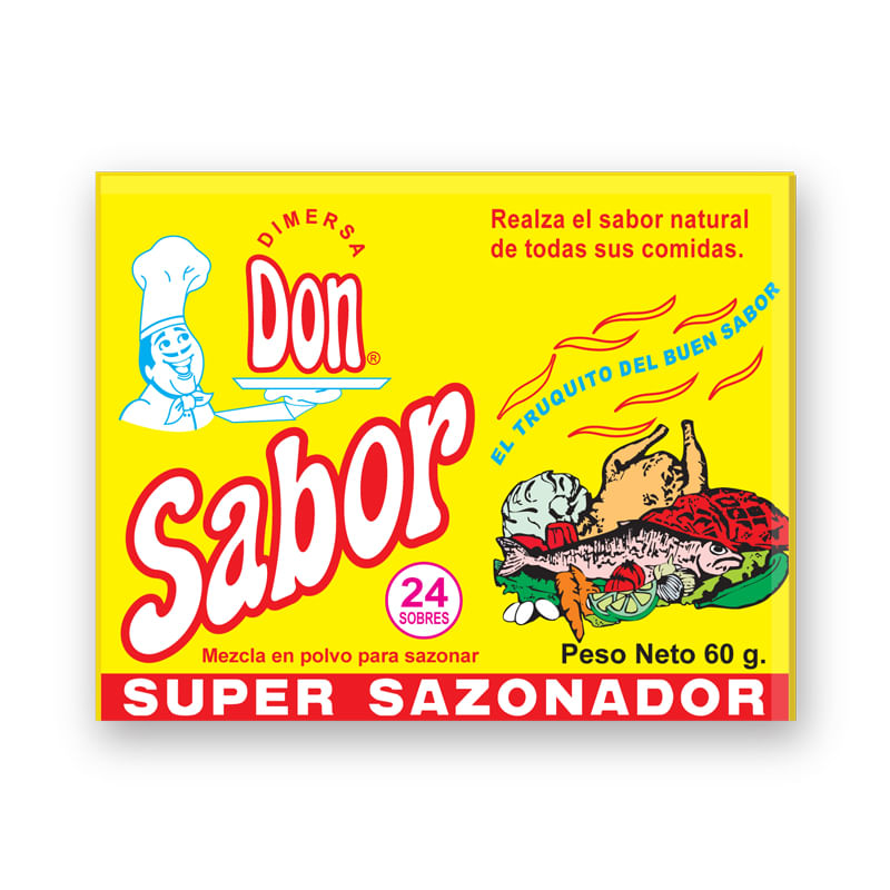 Condimento Don Sabor Sobres x 60 g - Supermercado Megatiendas