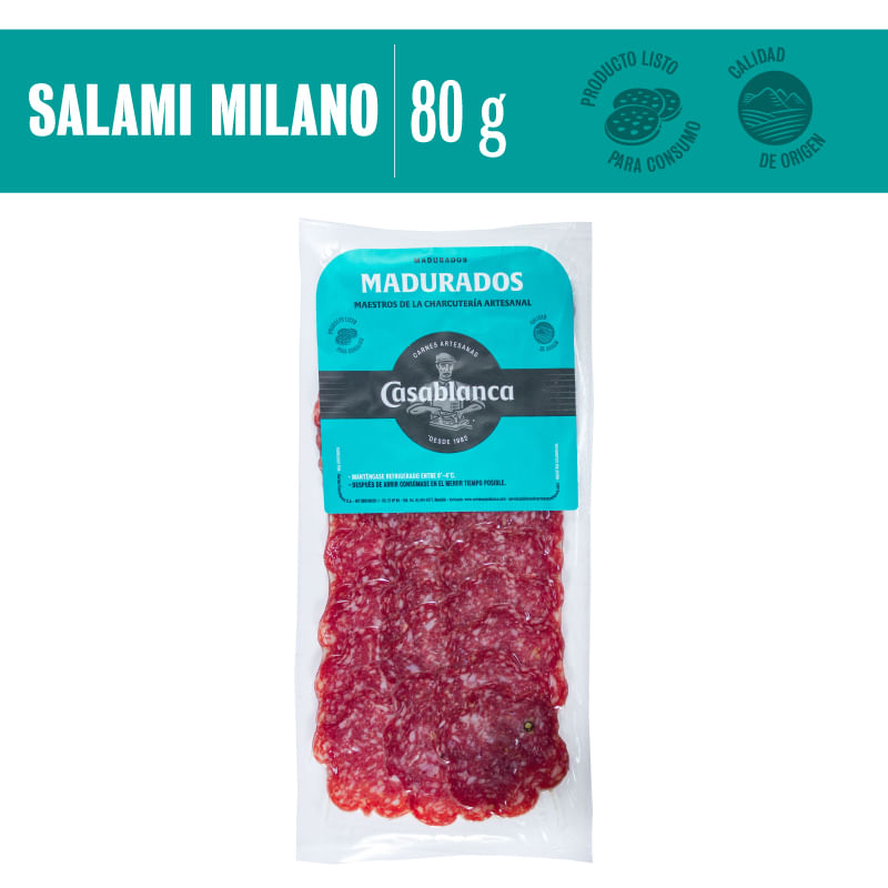 Salami Milano Carnelly con Pimienta x 80 g - Supermercado Megatiendas