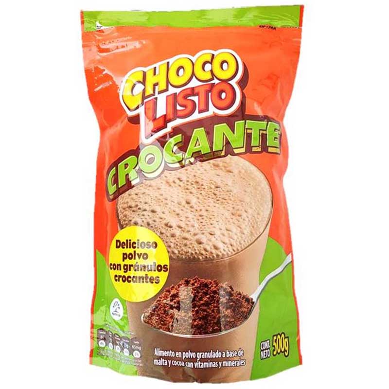 Chocolisto Crocante Polvo x 500 g - Supermercado Megatiendas