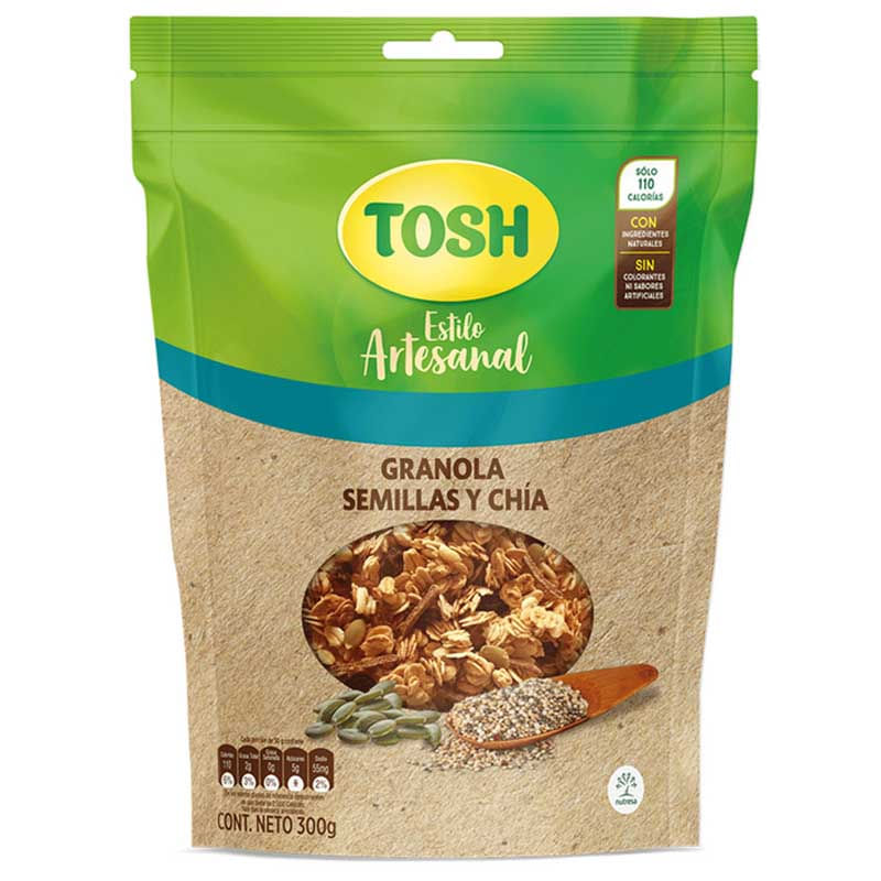 Cereal Tosh Artesanal Semilla y Chía x 300 g - Supermercado Megatiendas