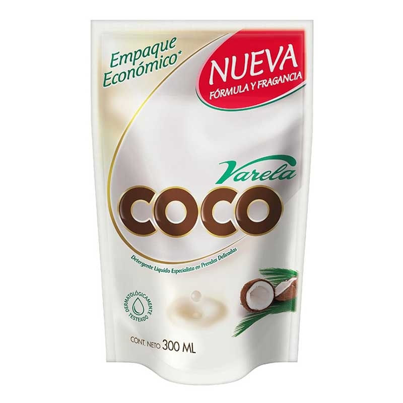 Detergente Líquido Coco Varela x 300 ml - Supermercado Megatiendas