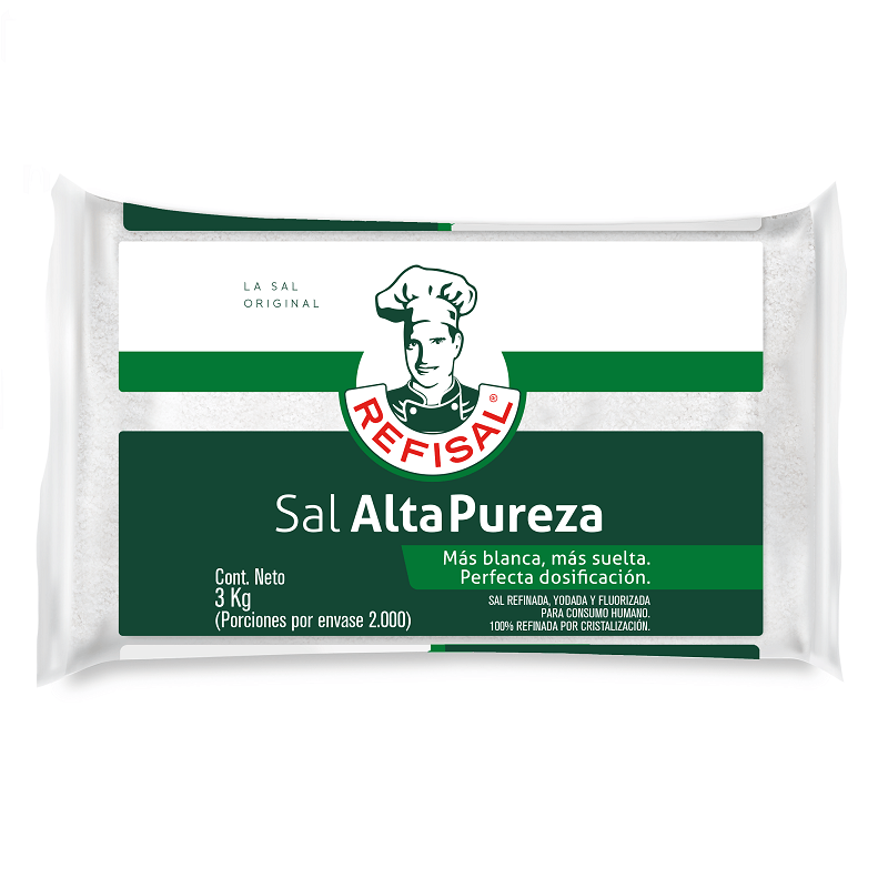 Sal Refisal Alta Pureza x 3000 g - Supermercado Megatiendas