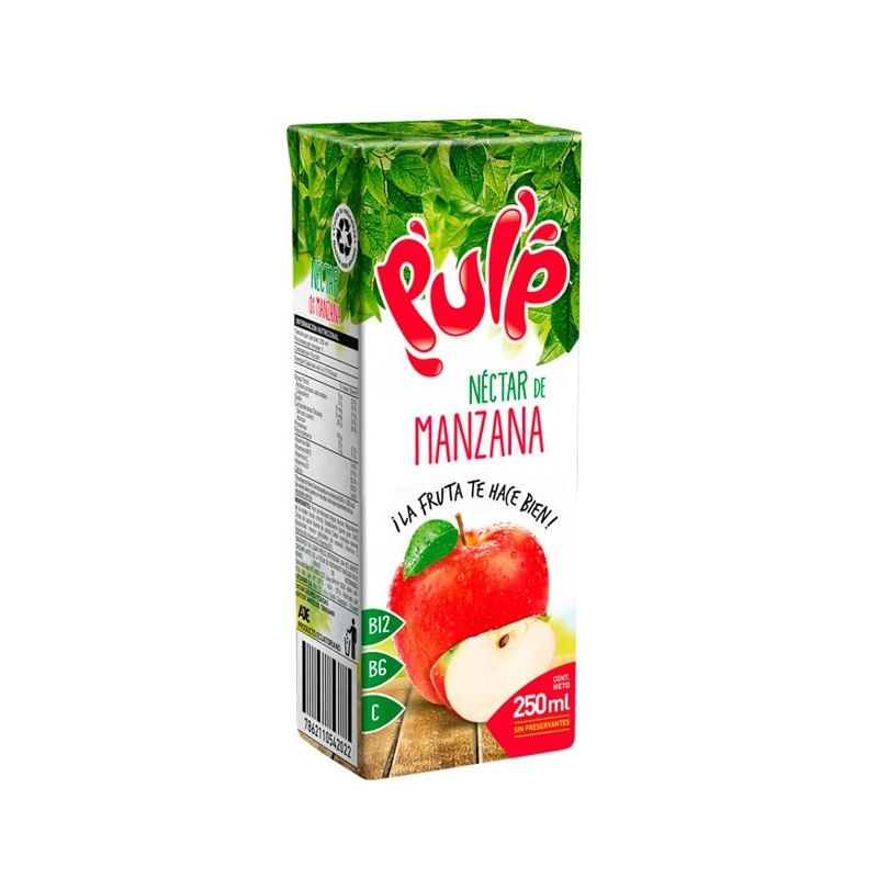 Jugo Pulp Manzana x 250 ml - Supermercado Megatiendas