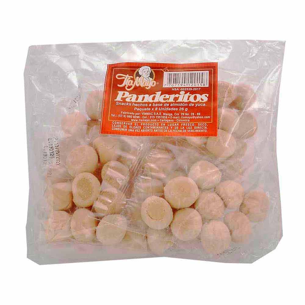 Panderitos Tia Mayo 8 unds x 26 g c/u - Supermercado Megatiendas