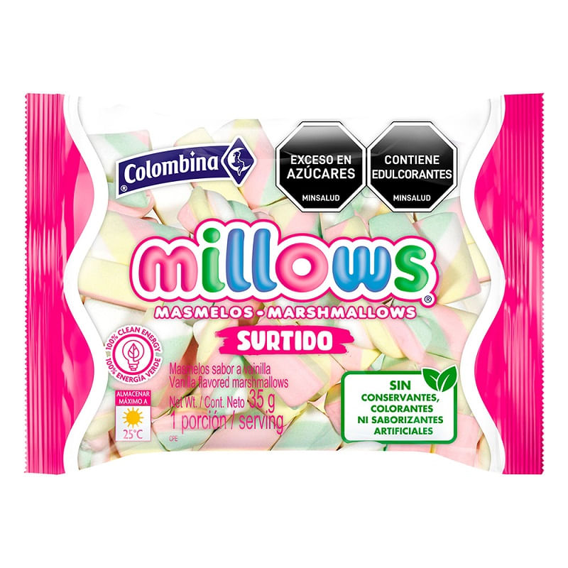Masmelos Surtido Millows x 35 g - Supermercado Megatiendas