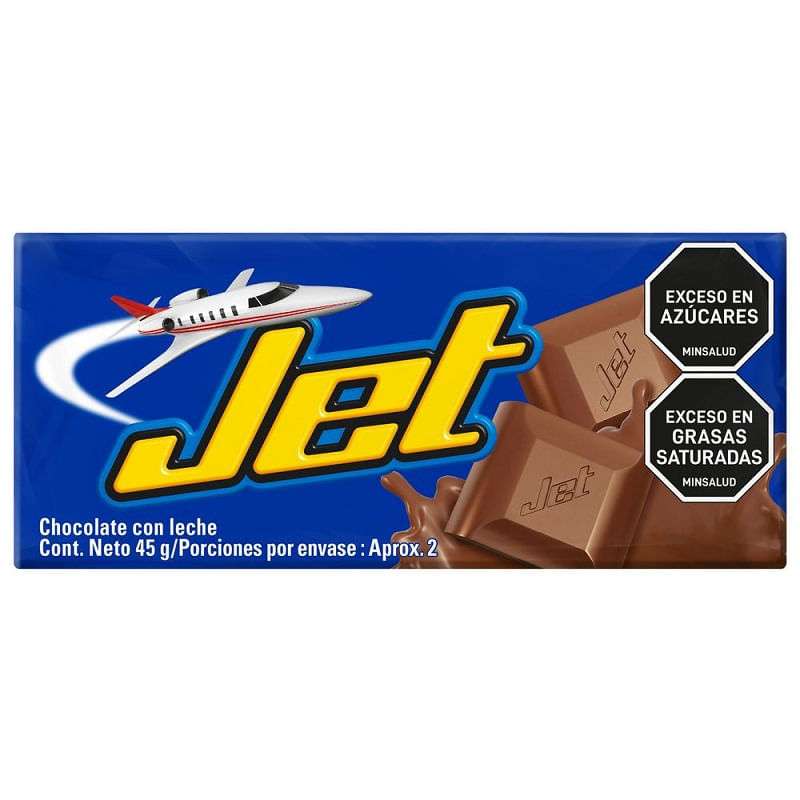 Chocolate Jet con Leche x 45 g - Supermercado Megatiendas
