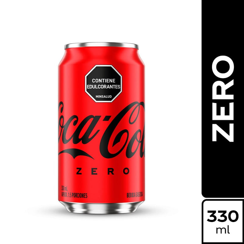 Gaseosa Coca Cola Zero x 330 ml - Megatiendas