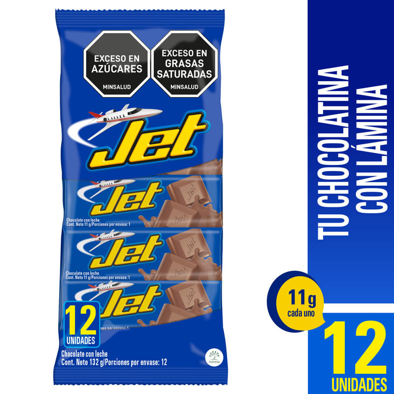 Chocolate Jet 12 unds x 11 g c/u - Supermercado Megatiendas