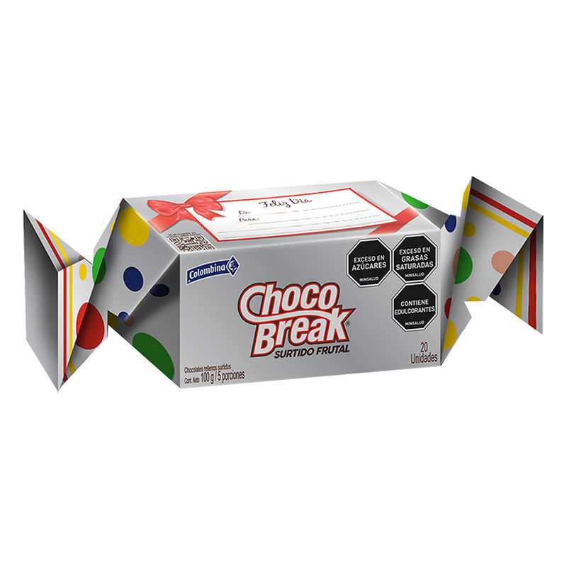 Chocolate Choco Break Estuche Moño x 100 g - Supermercado Megatiendas