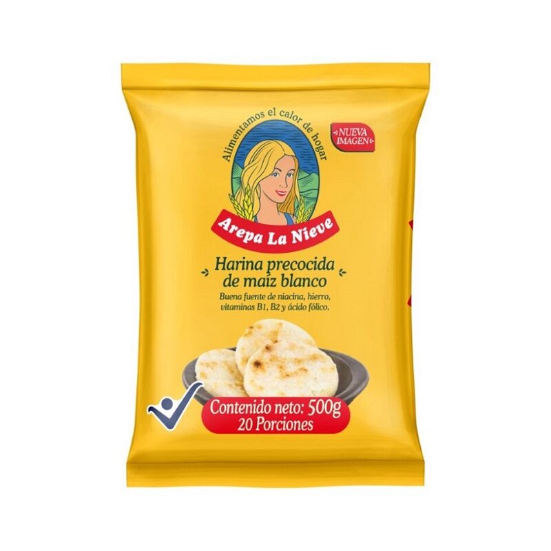 Harina La Nieve Blanca Precocida x 500 g - Supermercado Megatiendas