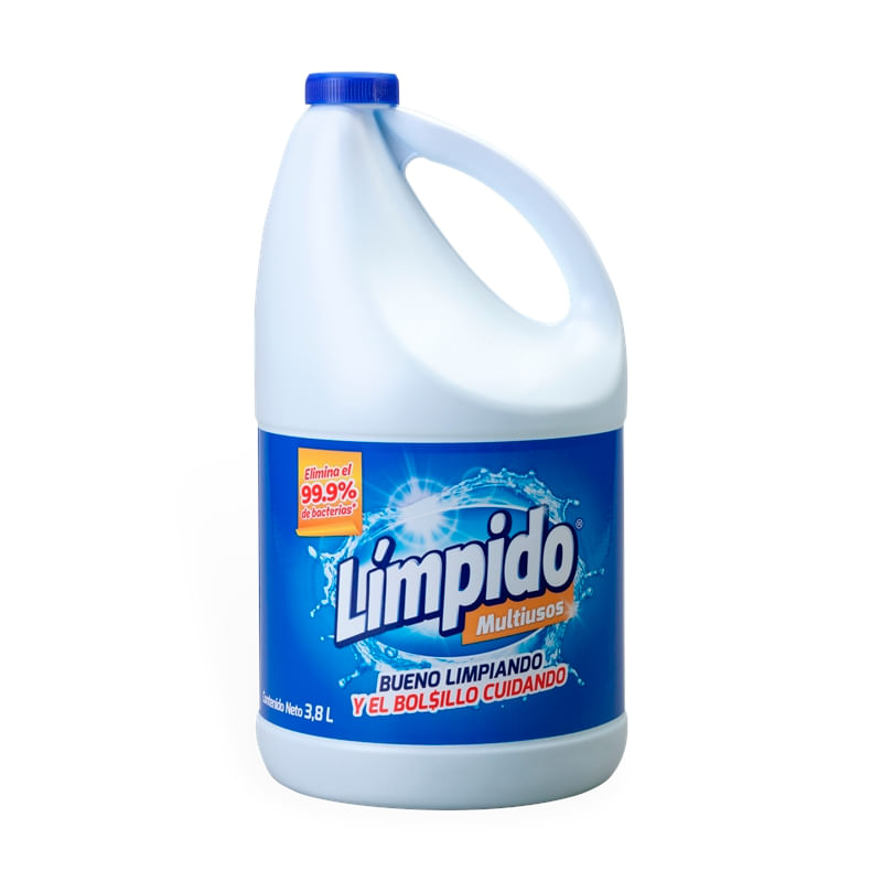 Blanqueador Limpido Multiusos Regular x 3800 cm3 - Supermercado Megatiendas