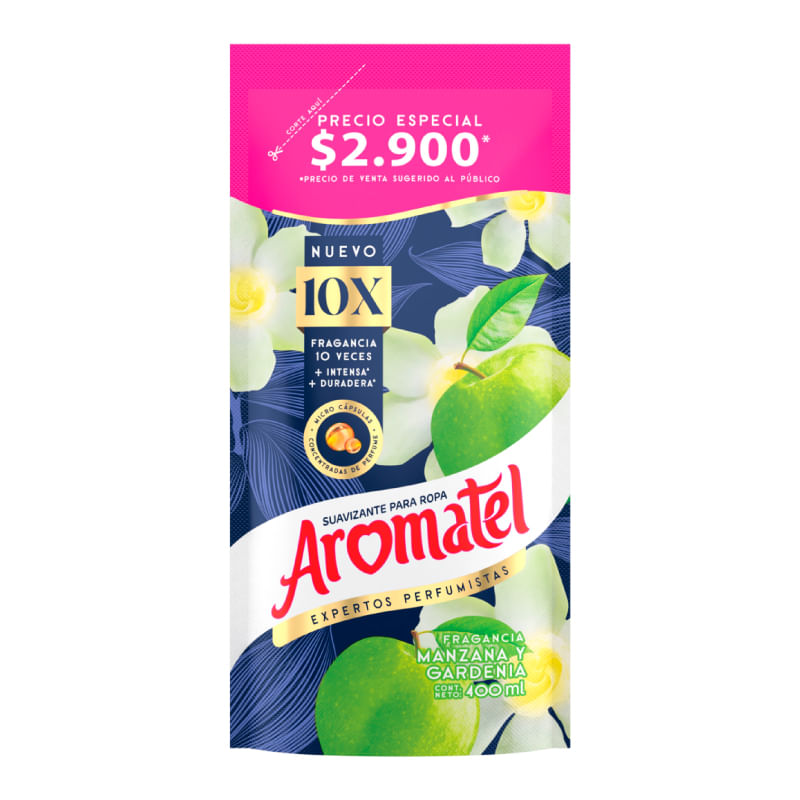 Suavizante Aromatel Manzana Gardenia x 400 ml - Supermercado Megatiendas