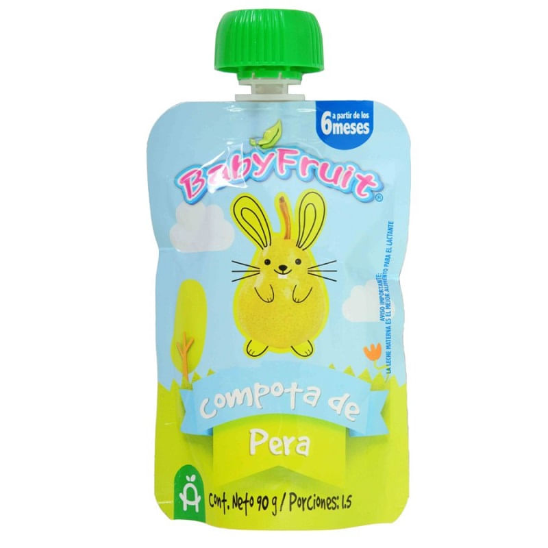 Compota Babyfruit Pera Pouch x 90 g - Supermercado Megatiendas