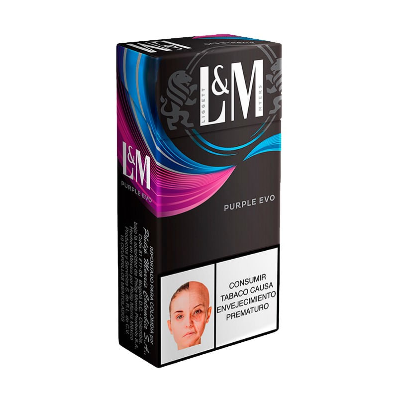 Cigarrillo LyM Purple Evo Menta x 10 und - Supermercado Megatiendas