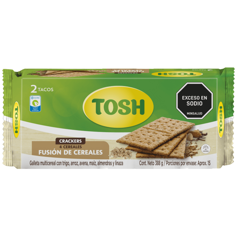Galletas Tosh 4 Cereales x 388 g - Supermercado Megatiendas