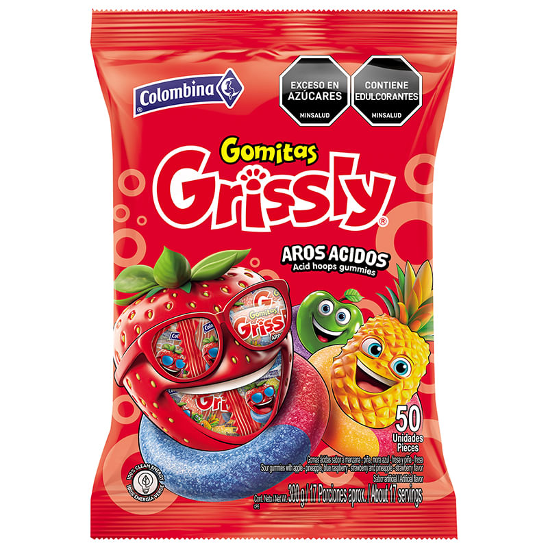 Gomas Grizzly Aros x 72 g - Supermercado Megatiendas