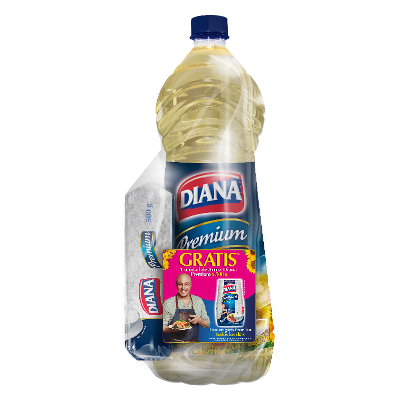 Aceite Diana Premium x 2000 ml Gratis Arroz - Supermercado Megatiendas
