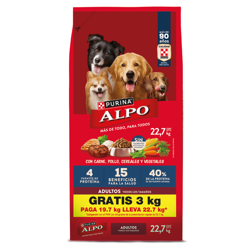Alimento Alpo Adulto Todos los Tamaños x 1 kg - Supermercado Megatiendas