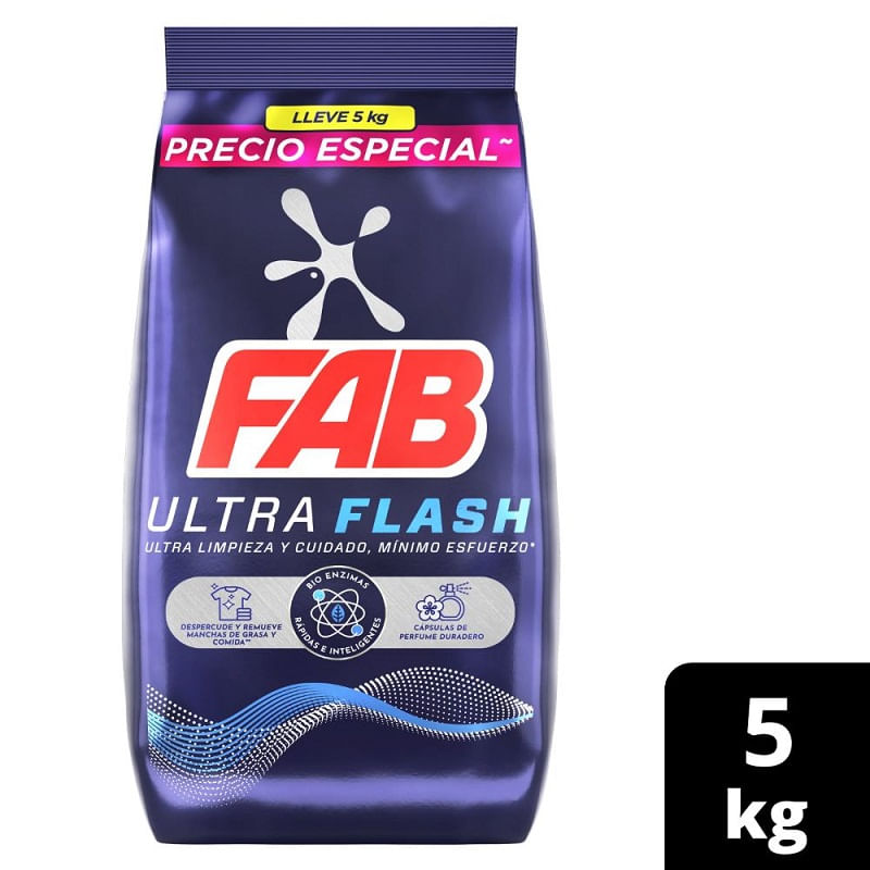 Detergente Fab Ultra x 5000 g - Supermercado Megatiendas
