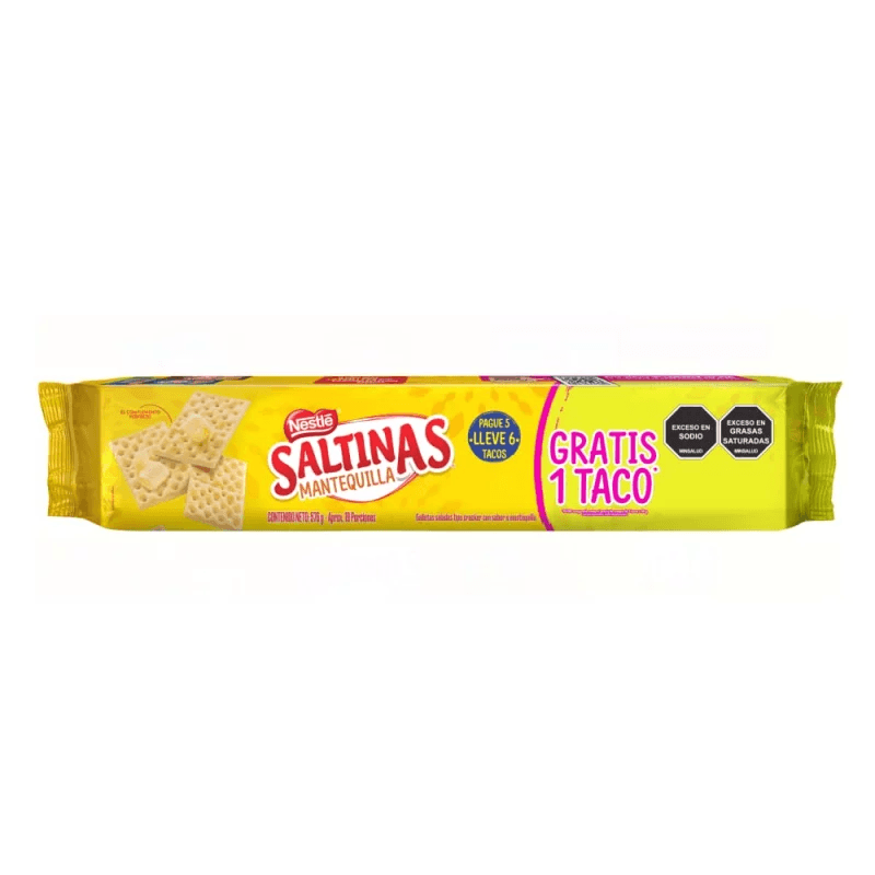 Galletas Saltinas Tacos Mantequilla x 576 g Pague 5 Lleve 6 ...