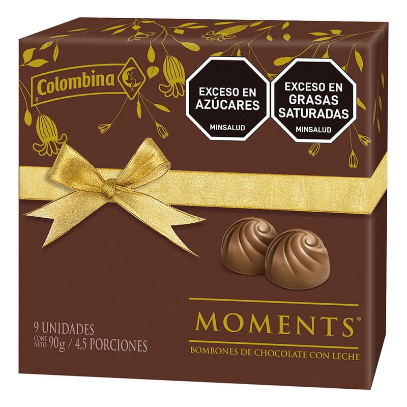 Chocolate Moments Estuche Premium Mediano x 90 g - Supermercado Megatiendas