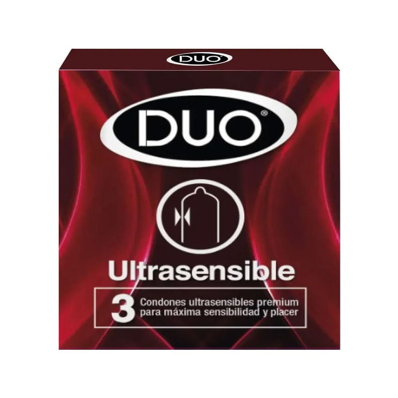 Condones Duo Ultrasensible x 3 und - Supermercado Megatiendas