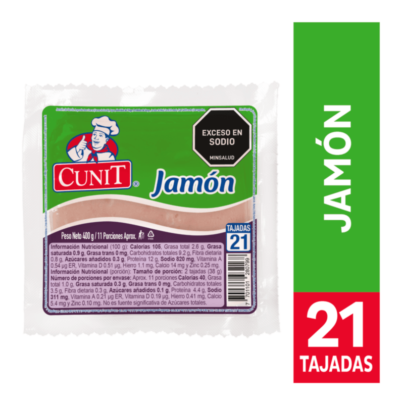 Jamón Cunit x 400 g - Supermercado Megatiendas