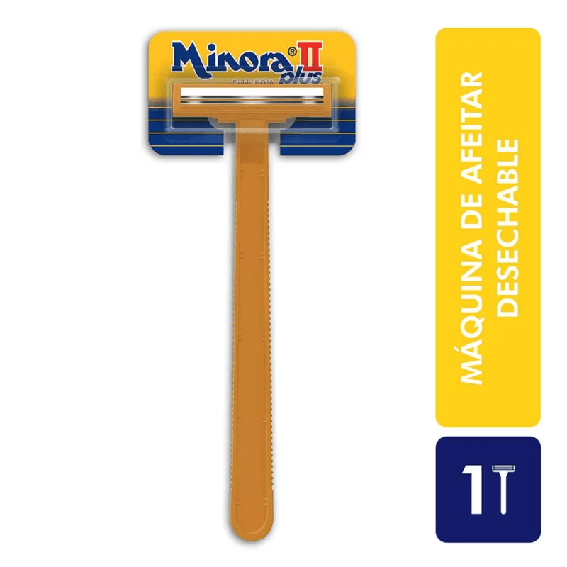 Máquina de Afeitar Minora ll Plus x 1 und - Supermercado Megatiendas