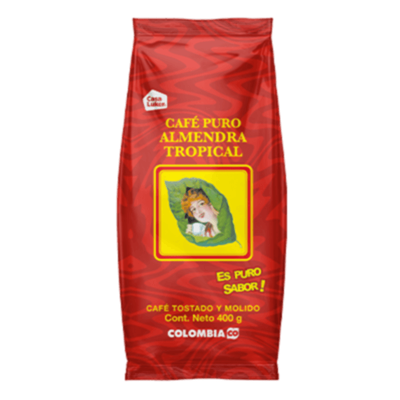 Café Almendra Tropical Tostado/Molido x 400 g - Supermercado Megatiendas