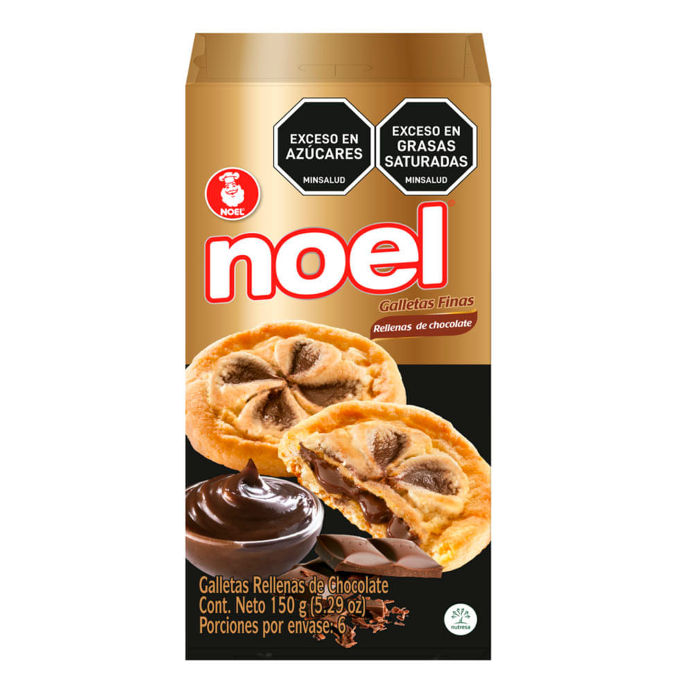 Galletas Noel Rellena de Chocolate x 150 g - Supermercado Megatiendas