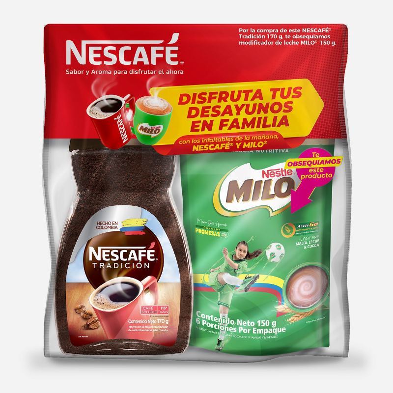 Café Nescafé x 170 g gratis Milo x 150 g - Supermercado Megatiendas