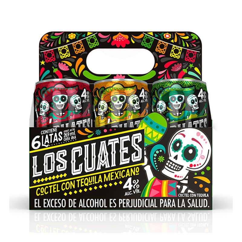 Coctel Los Cuates Surtido 6 unds x 269 ml c/u - Supermercado Megatiendas